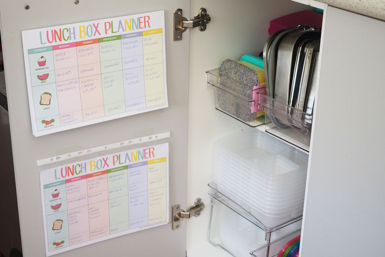 LUNCHBOX CUPBOARD ORGANISATION — OrganisedHQ