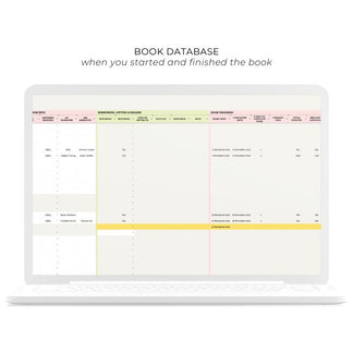 Ultimate Book Tracker Spreadsheet – Organised HQ