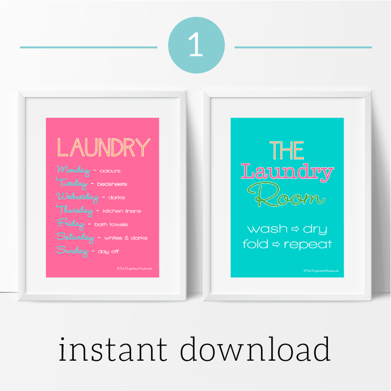 Laundry Printables — OrganisedHQ